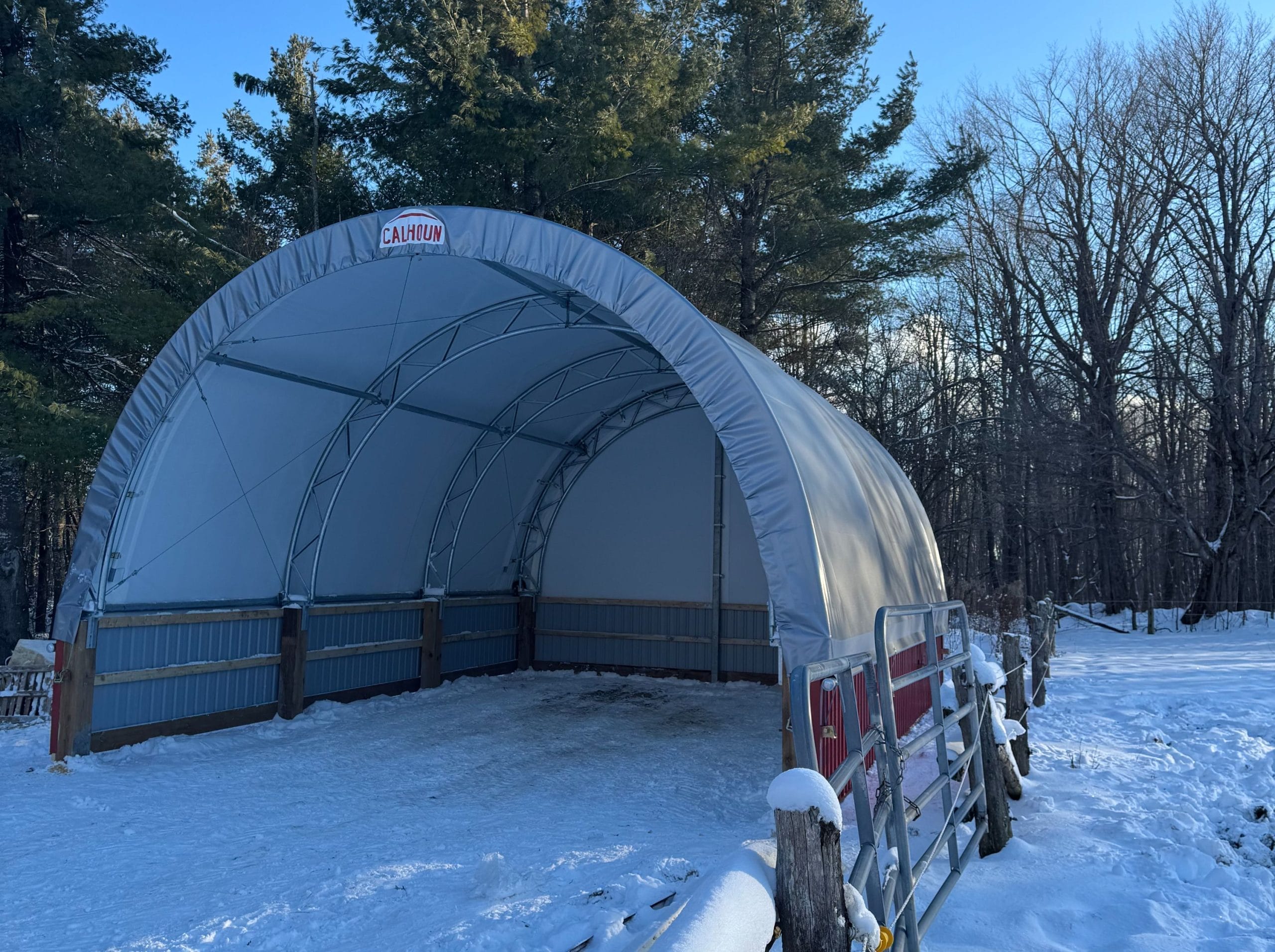 Hay Storage Fabric Building | Ontario | Hawking Structures